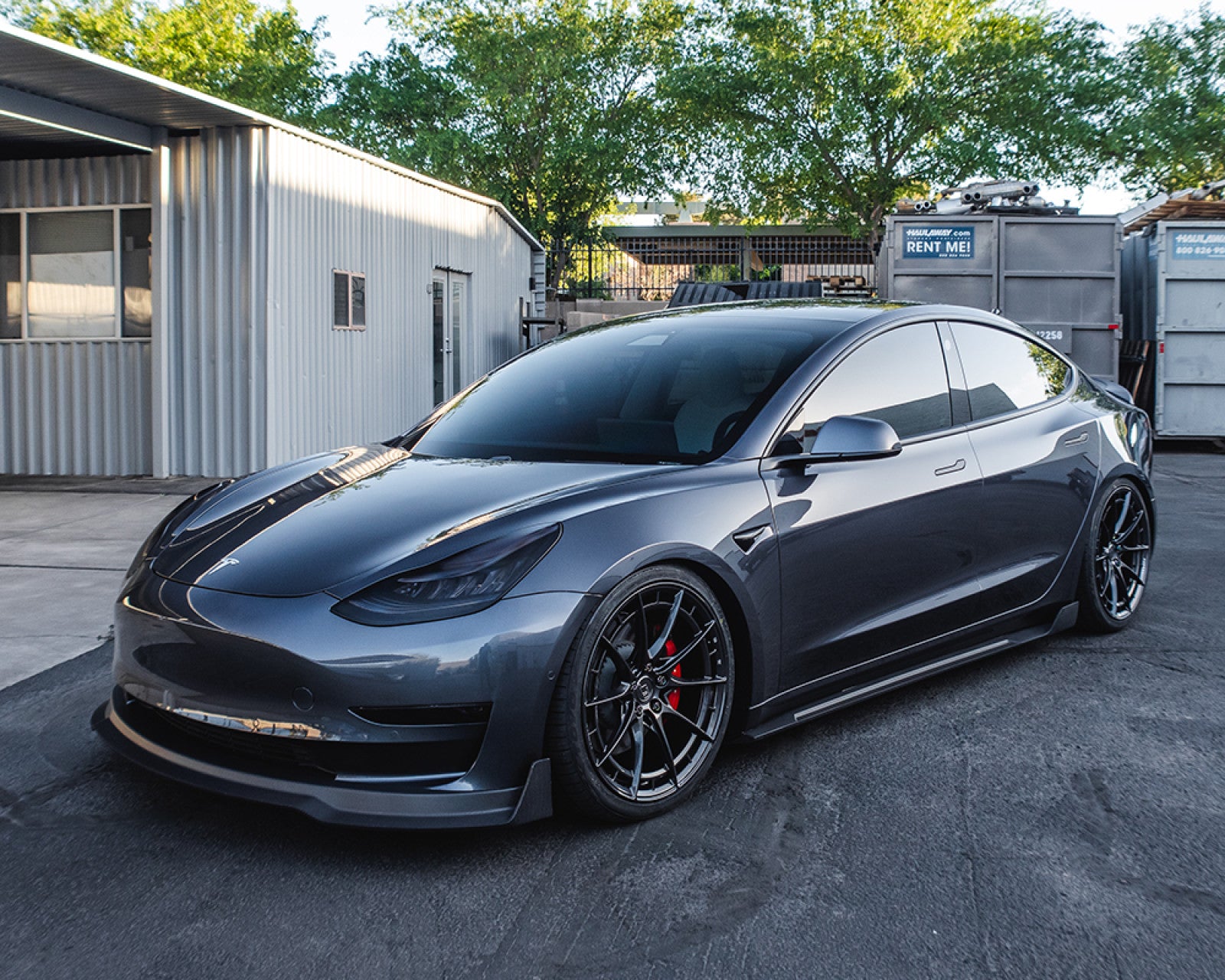 VR Forged D03 R Wheel Package Tesla Model 3 Model Y 20x9.0 Gunmetal